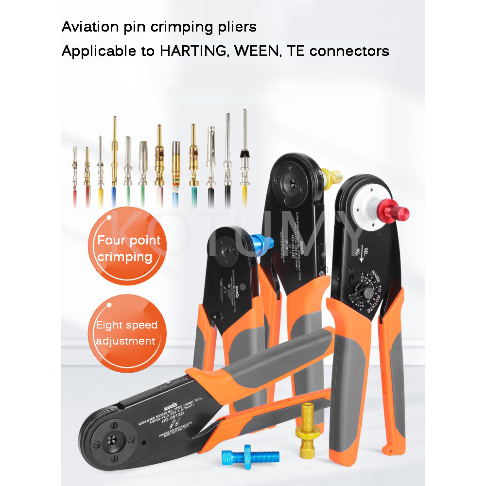 Jual IWISS Crimping Pliers Wiring Tool Aviation Terminals Pin Crimper ...