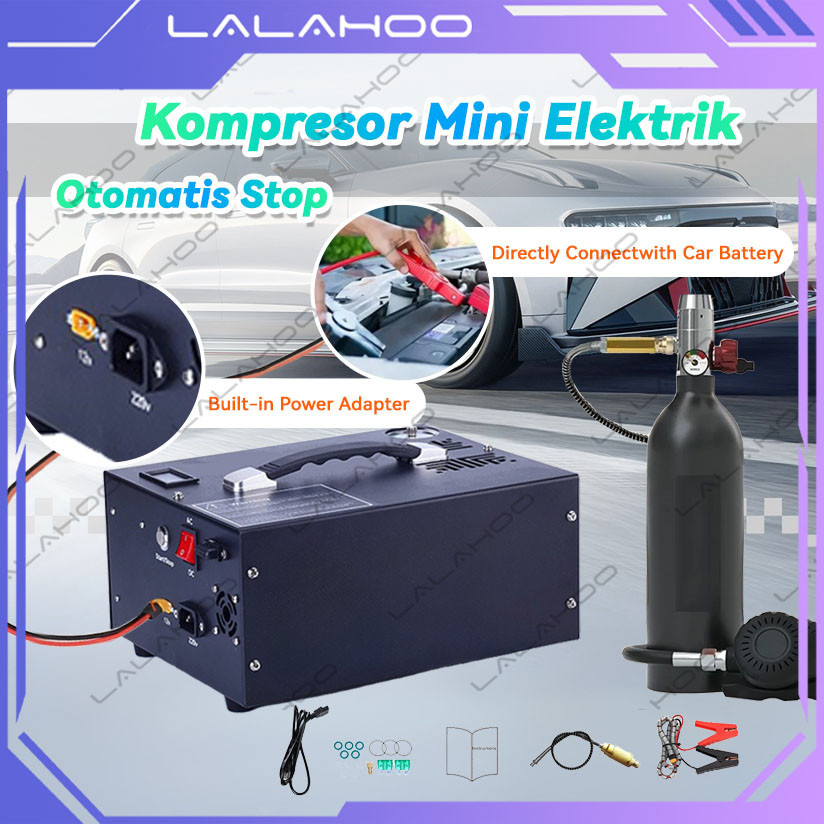 Jual Kompresor Mini Portable Otomatis 12v Auto Stop 4500psi Kompresor ...
