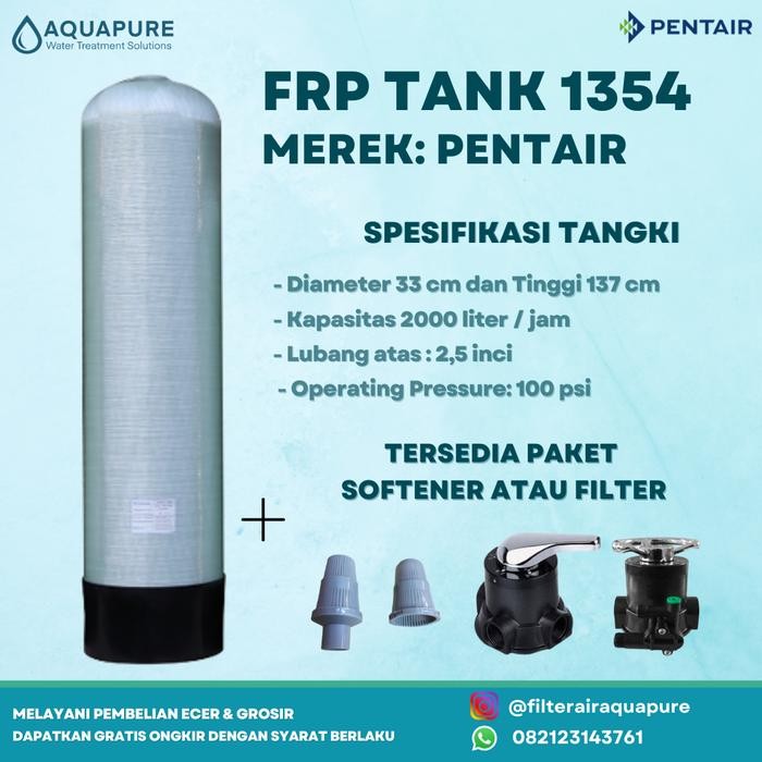 Jual Tangki FRP 1354 Pentair / Tangki filter air 1354 / Tabung filter ...