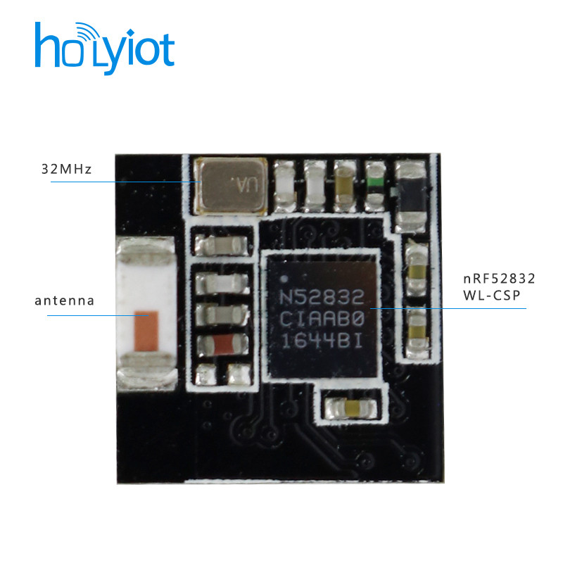 Jual FCC CE Holyiot nRF52832 Wireless RF Module 2.4GHz Transceiver Ble ...