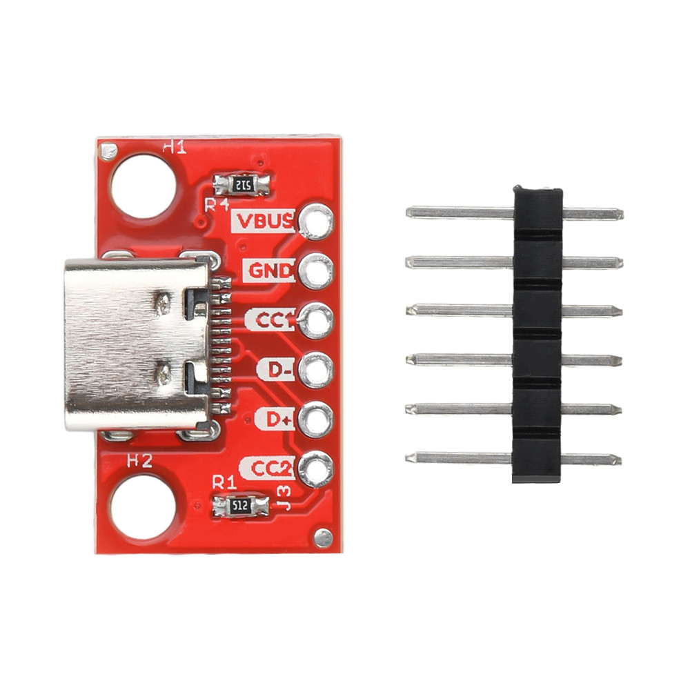Jual 5/1PCS USB Type-C Connector Board 16 Pins Female Socket Receptacle ...