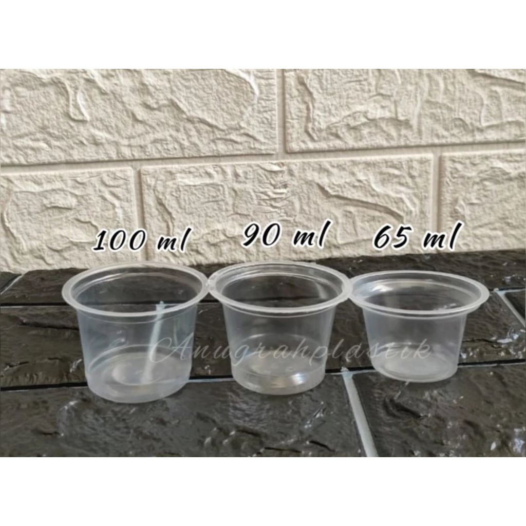 Jual [50 PCS] Cup Jelly Merk Bintang Ukuran 65ml 90ml 100ml / Cup ...
