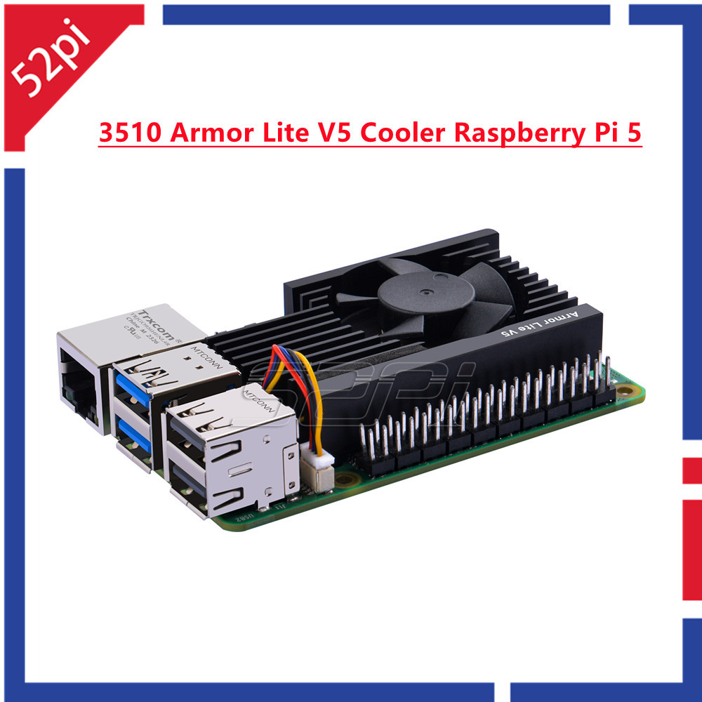 Jual BEST SELLER 52Pi Raspberry Pi 5 3510 Armor Lite V5 Cooler ...