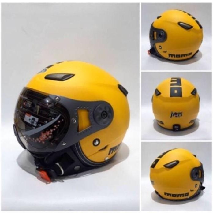 Jual JPN Helm - Helm JPN Kawai Momo Kuning Doff Kaca Pilot L Kuning ...