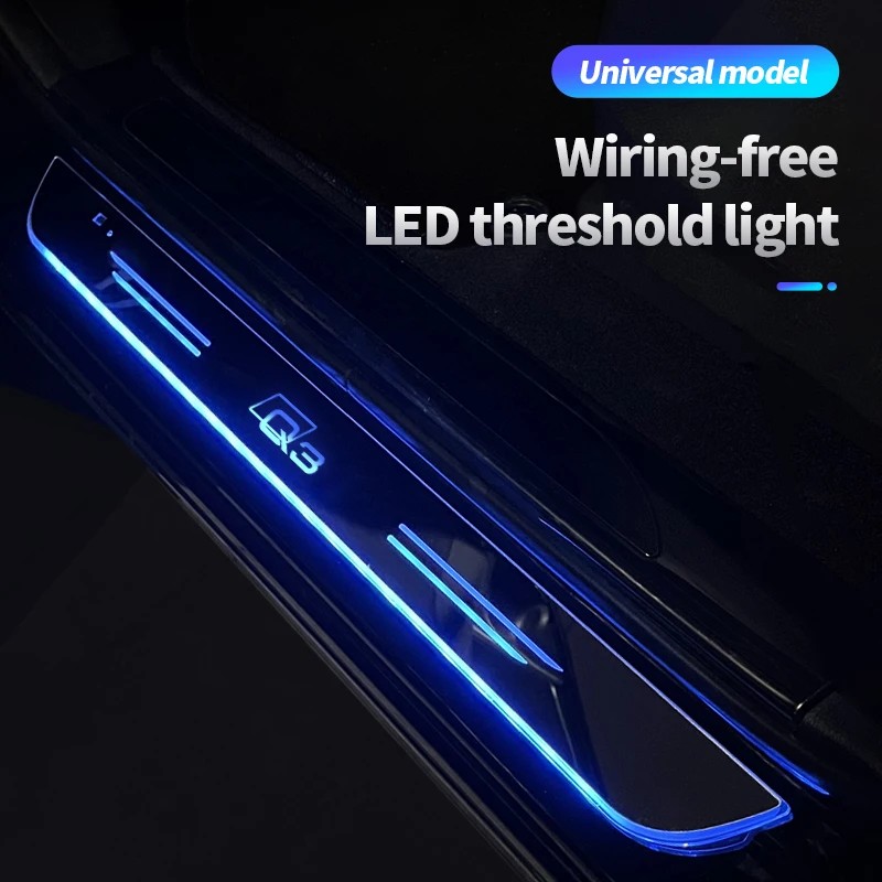 Jual Acrylic USB Charging Moving LED Welcome Pedal Car Scuff Plate Door ...