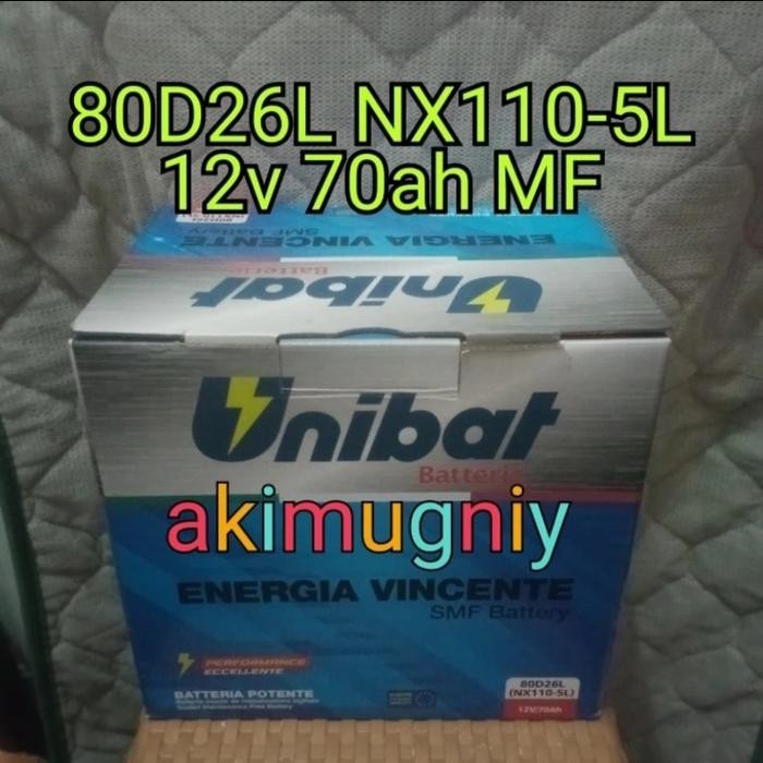 Jual aki mobil toyota innova diesel nx110-5l 80d26l 12v 80ah gs incoe ...