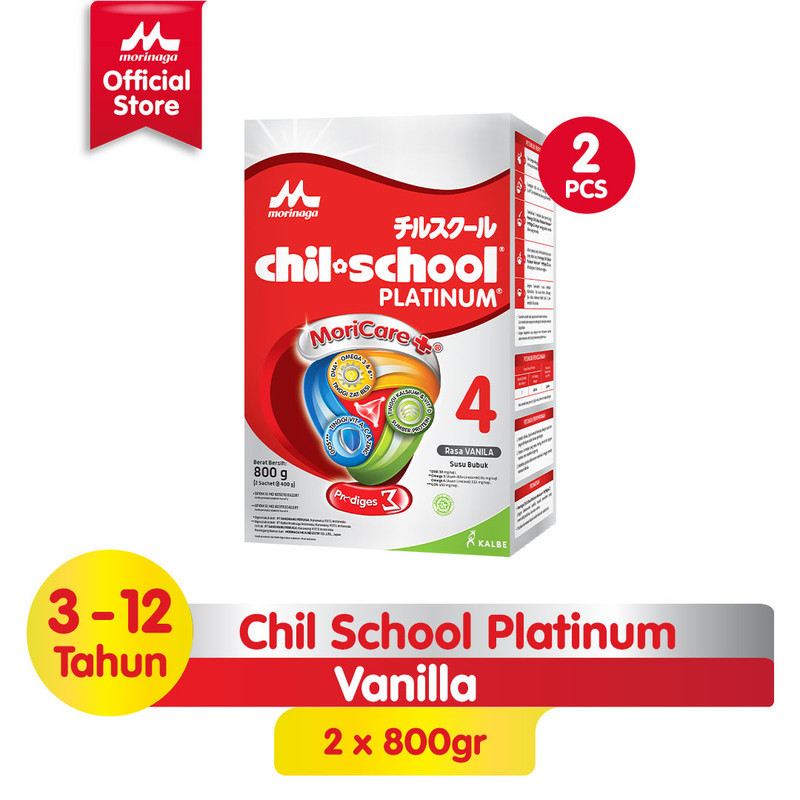 Jual Paket 2pcs Chil School Platinum Vanilla 800g | Shopee Indonesia