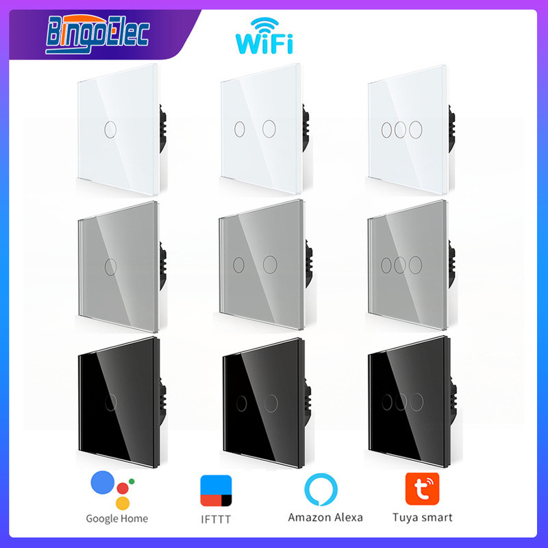 Jual Smart Switch WiFi Wireless Wall Switches Voice Control Touch Sensor | Shopee Indonesia