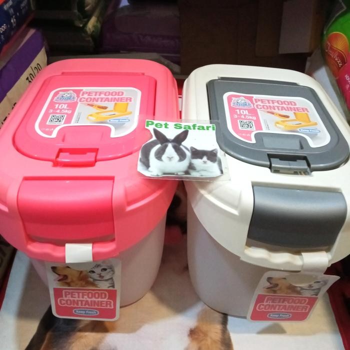 Jual Tempat Penyimpanan Makanan Hewan Pet Food Container Catidea 10L ...