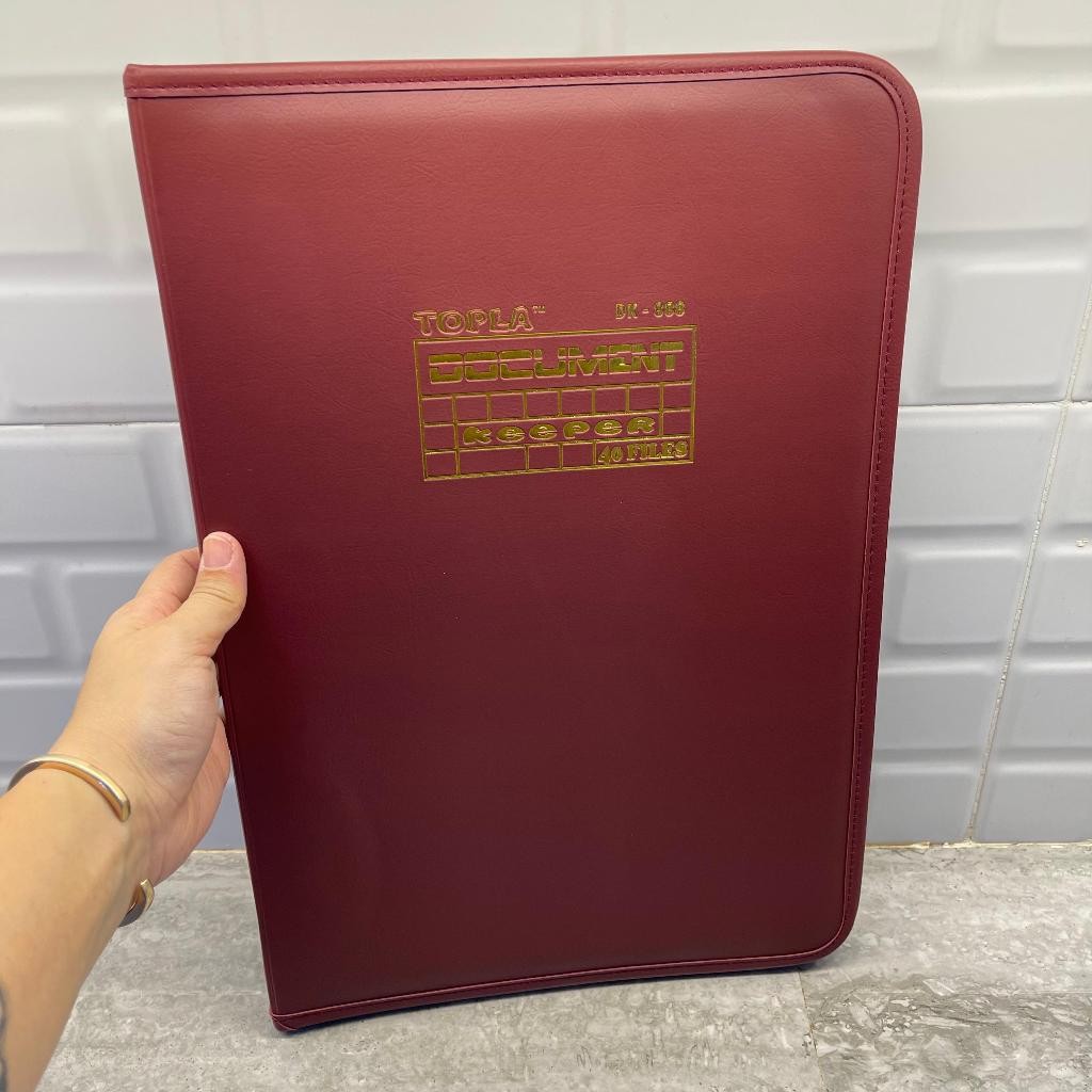 Jual TOP-888 DOCUMEN KEEPER 20F / 40F / 60F / MAP DOKUMEN KULIT / MAP ...