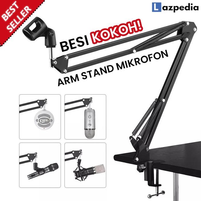 Jual Arm Stand Mic NB-35 / Arm Stand Suspensi Lazypod Mikrofon / Stand ...