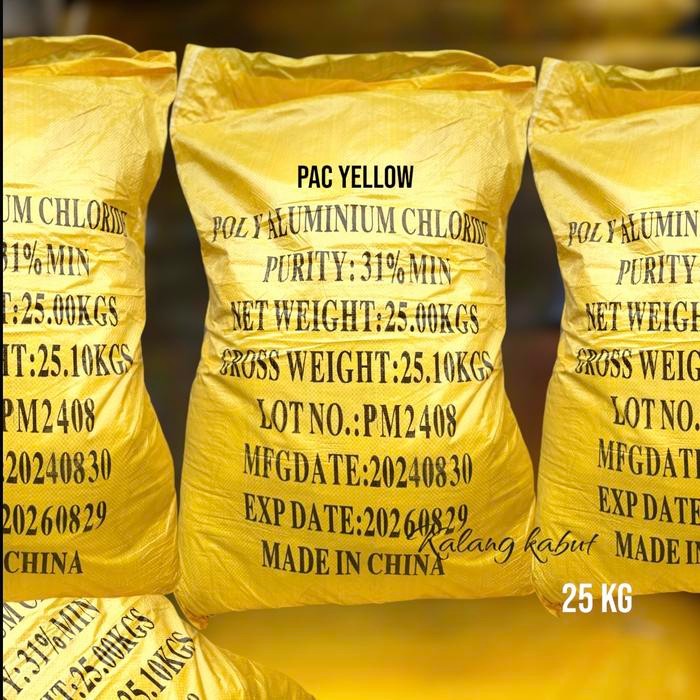 Jual Pac Pac Yellow Poly Aluminium Chloride 25 Kg | Shopee Indonesia