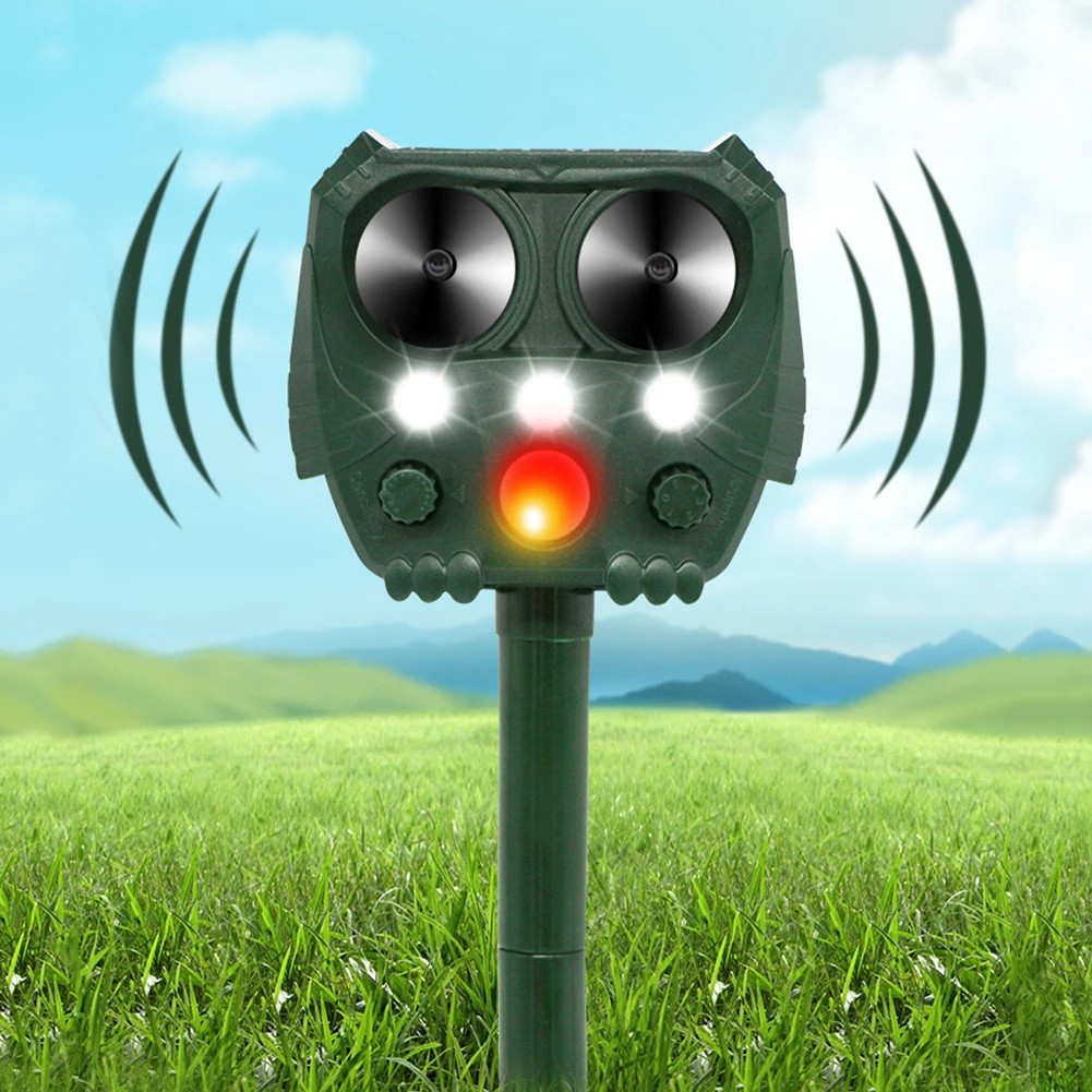 Jual Ultrasonic Cat Dog Repellant Waterproof Ultrasonic Gopher Repeller ...