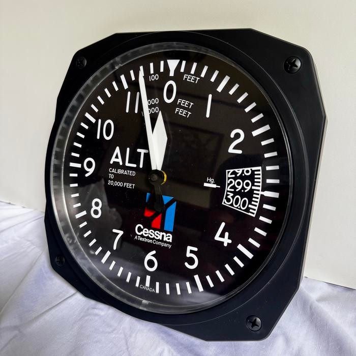Jual Trintec Avionic Cockpit Altimeter Clock Jam Dinding Pesawat ...