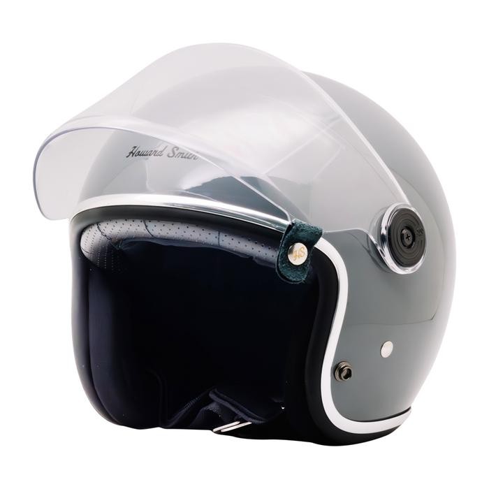 Jual Howard Smith Jetter Retro Helm Half Face - Modern Grey | Shopee ...