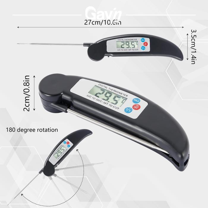 Jual Thermometer Minyak Termometer Masak Digital Steak Makanan Daging ...