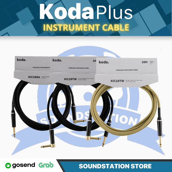 Jual Koda Plus Straight - Angled Instrument Cable - Kabel Jack ...