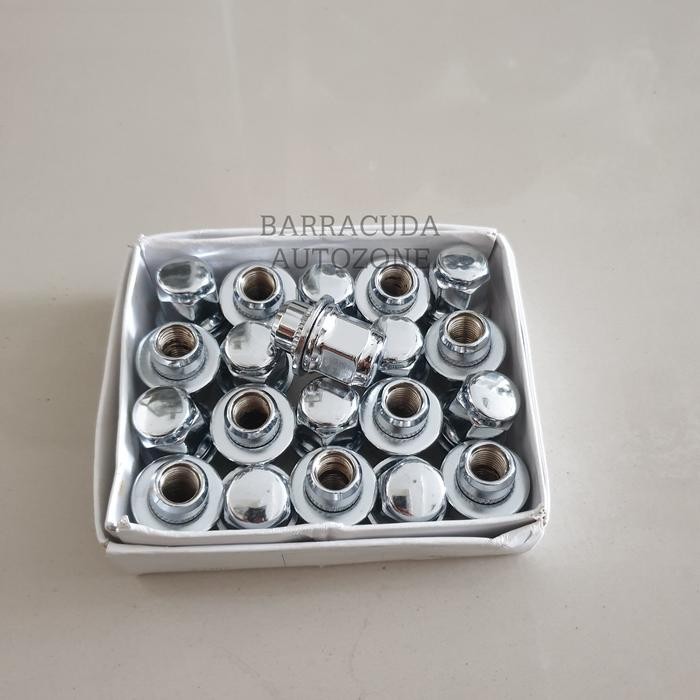 Jual Isi 20 Mur topi baut ring roda velg ban mobil lugnut ukuran 1,5 ...