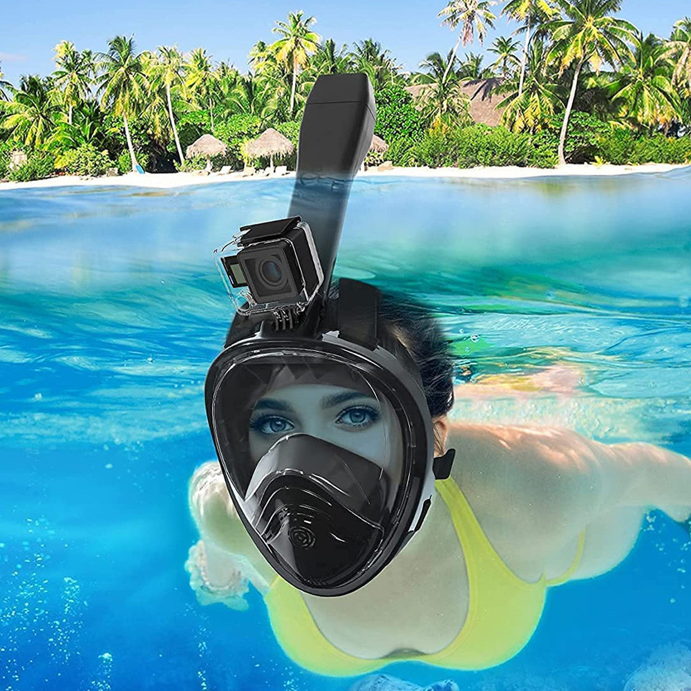 Jual New Full Face Diving Mask with Upgraded Breathing System Anti-fog ...