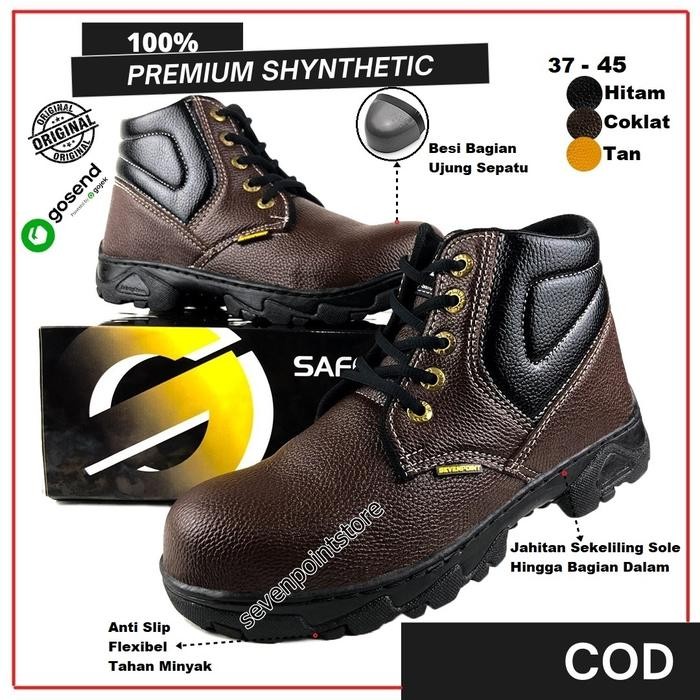 Jual New Sepatu Safety Boots Original Septi Kerja Sefty Shoes Spatu ...