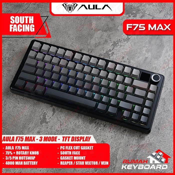 Jual Aula F75 MAX - 75% Compact - 3 Mode - TFT Display - Gasket Mount - RGB - Mechanical ...