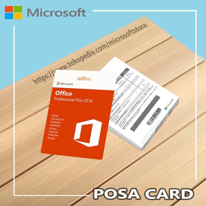 Jual Microsoft Office Professional 2016 32/64 Bit [POSA CARD] | Shopee ...
