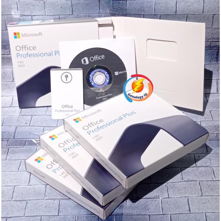 Jual Microsoft Office 2021 Pro Plus Fullbox Includ DVD Installer & Card ...