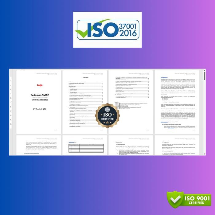 Jual Pasti Murah Dokumen Iso 37001 2016 Anti Suap Lengkap - Flashdisk V ...
