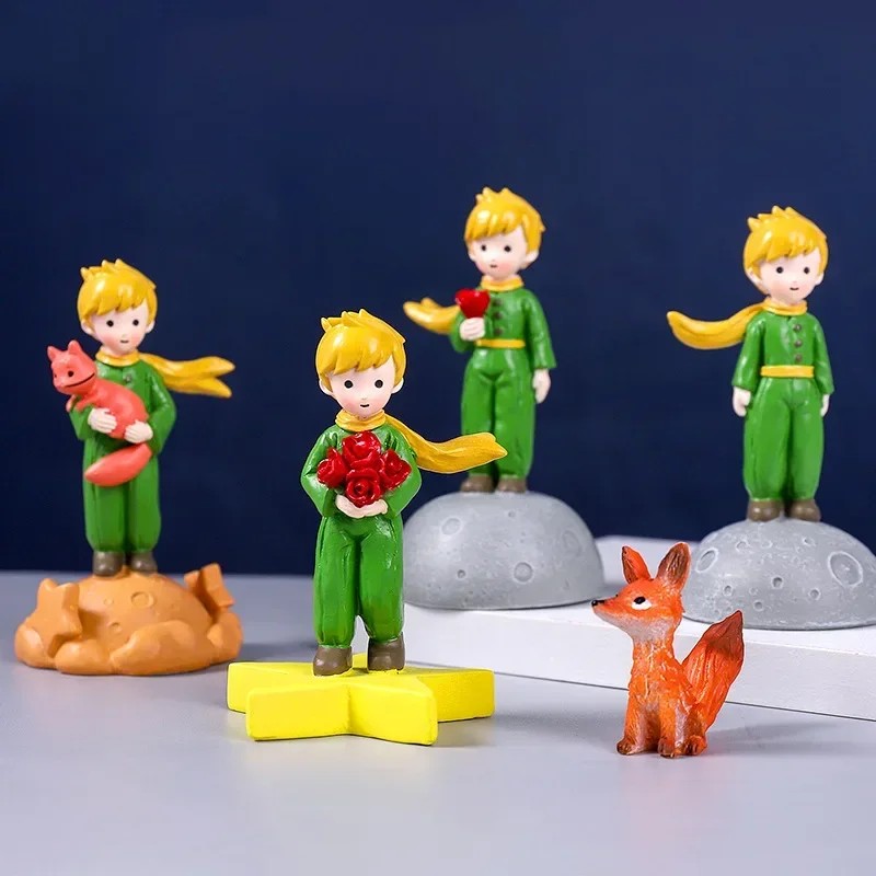 Jual Mini Resin Figurines Fairy Cartoon Model Little Prince Rose Action ...