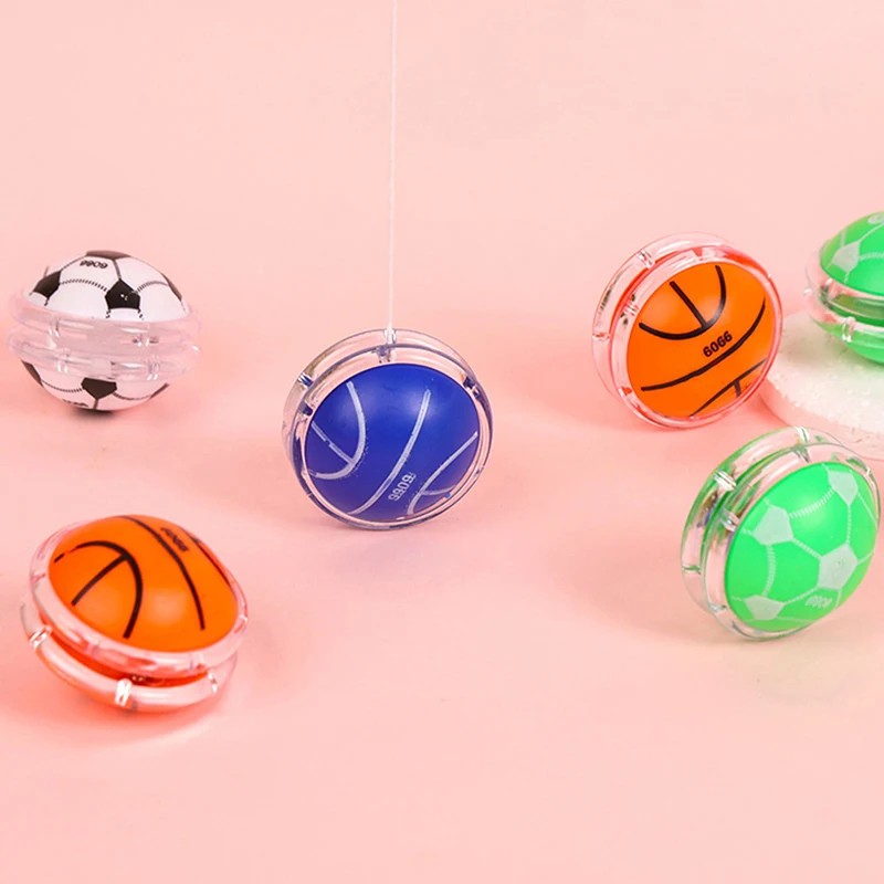 Jual Children Small Yo-Yo Ball Cartoon Football Basketball Patterns Yo ...
