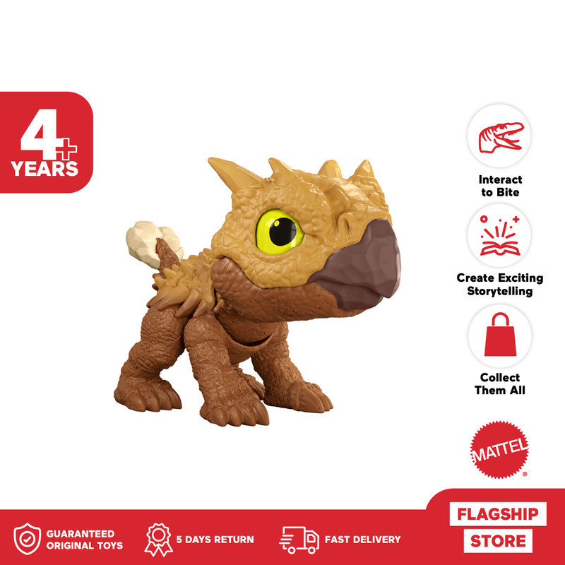 Jual Jurassic World Mighty Little Biters Ankylosaurus - Mainan Action ...