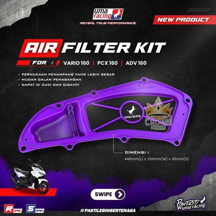Jual Air Filter Kit Saringan Udara Hawa Uma Racing ADV PCX Vario Stylo ...