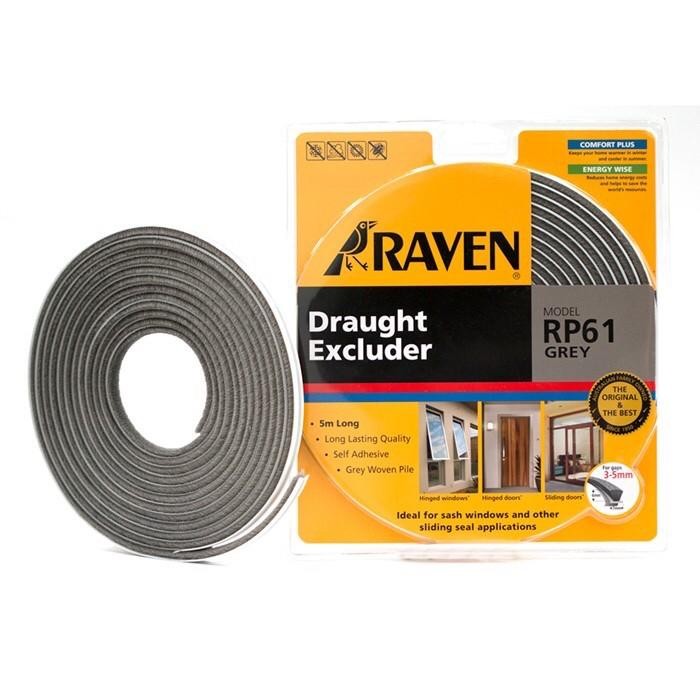 Jual Raven Door & Window Seal RP 61 Grey / Moher, Mohair sliding door ...