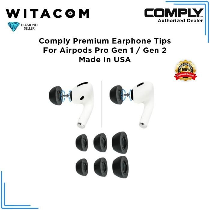 Jual Comply Foam Tips Compatible With Apple Airpods Pro Gen 1 / Gen 2 ...