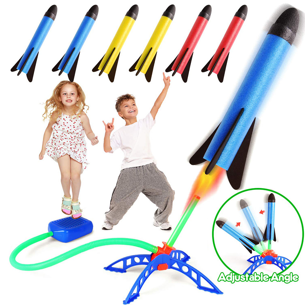 Jual Kid Air Rocket Foot Pump Launcher Outdoor Air Pressed Stomp ...