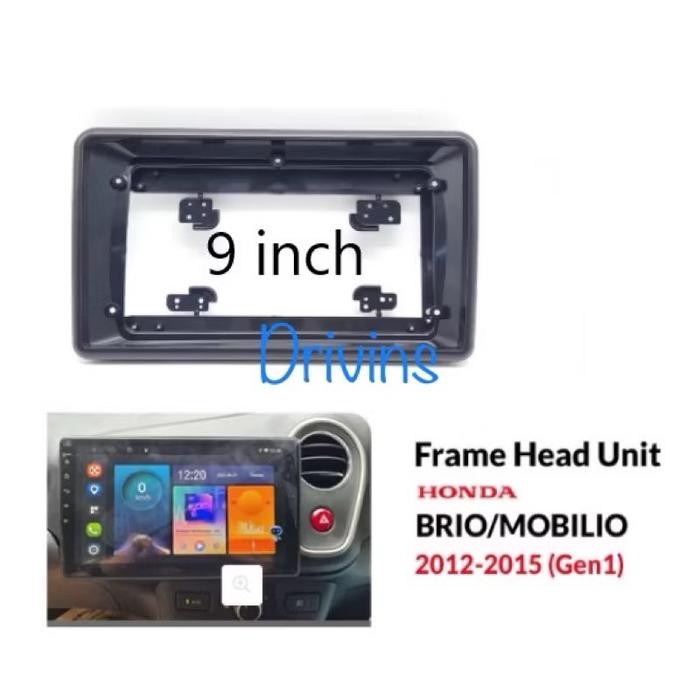 Jual Frame Head Unit Double Din Android Honda Brio / Mobilio 9 Inch ...