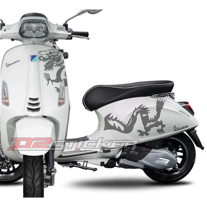 Jual PREMIUM CUTTING STIKER STRIPING LIVERY VESPA 946 DRAGON | Shopee ...