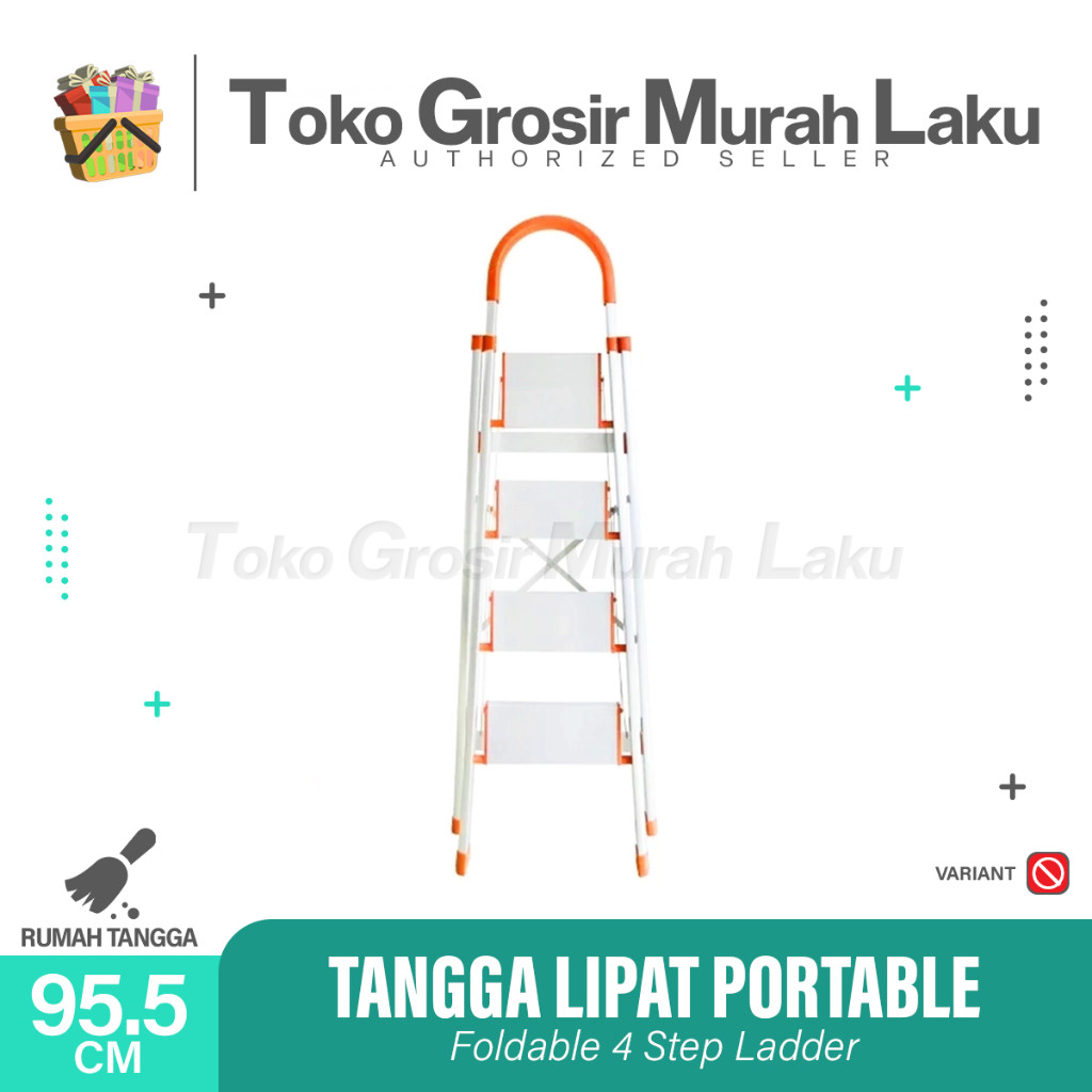 Jual TANGGA LIPAT PORTABLE / TANGGA ALUMUNIUM /TANGGA BESI KOKOH - 4 ...