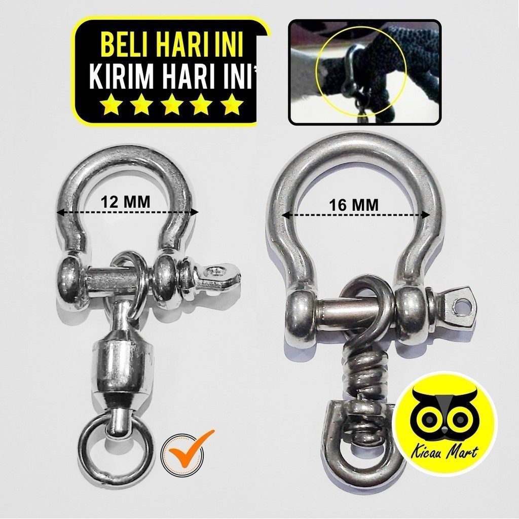 Jual KICAU MART Ring Omega 12 MM 12MM Borgol Besi Pengaman Gelang Kaki ...