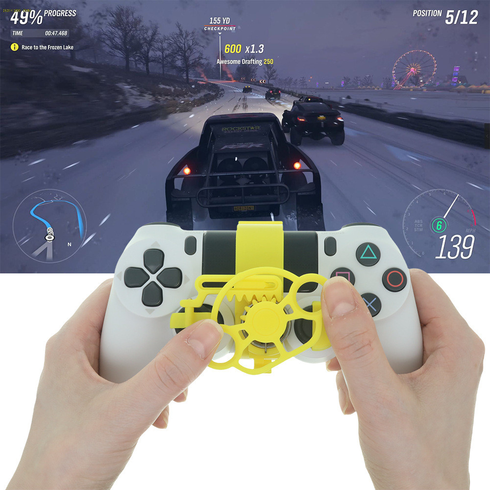 Jual For Ps4 Controller Racing Game Mini Steering Simulator 3D Printing ...