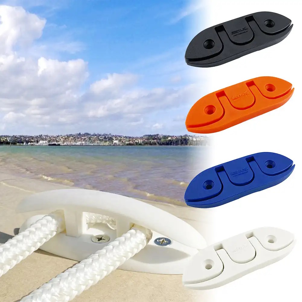 Jual Foldable Boat Rope Cleat Side-Opening Pulling Rope Cleat Nylon ...