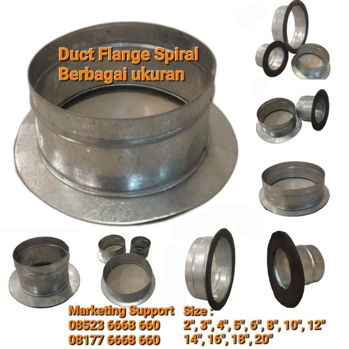 Jual Spiral Duct Flange Sock Flange Ducting Bulat 16 Inch | Shopee ...