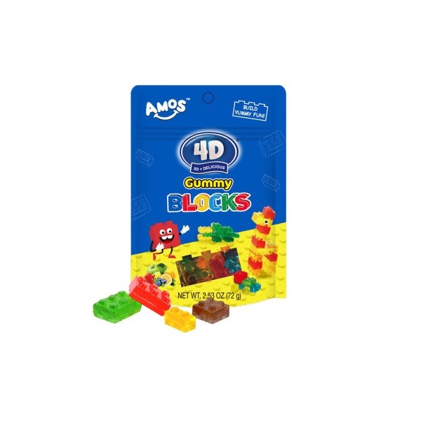 Jual AMOS 4D GUMMY BLOCKS 72G | Shopee Indonesia
