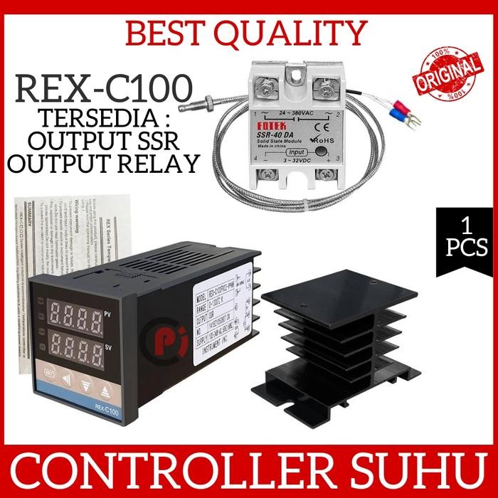 Jual Rex C100 Temperature Digital Pid Controller Sensor Suhu Ssr Relay | Shopee Indonesia