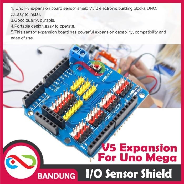 Jual ARDUINO UNO EXPANSION BOARD SENSOR SHIELD V5.0 FOR UNO R3 MEGA | Shopee Indonesia