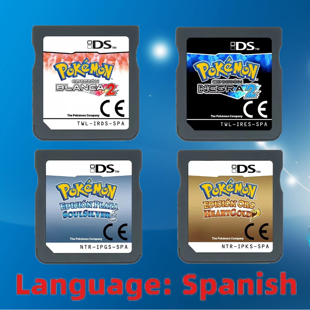 Jual Nds Video Game Cartridge Pokemon White 2 Soul Silver Heart Gold ...