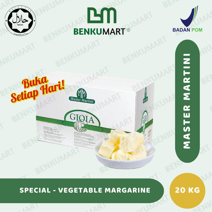 Jual Margarine Vegan Butter Flavour Gioia Master Martini 20kg (GOJEK ...