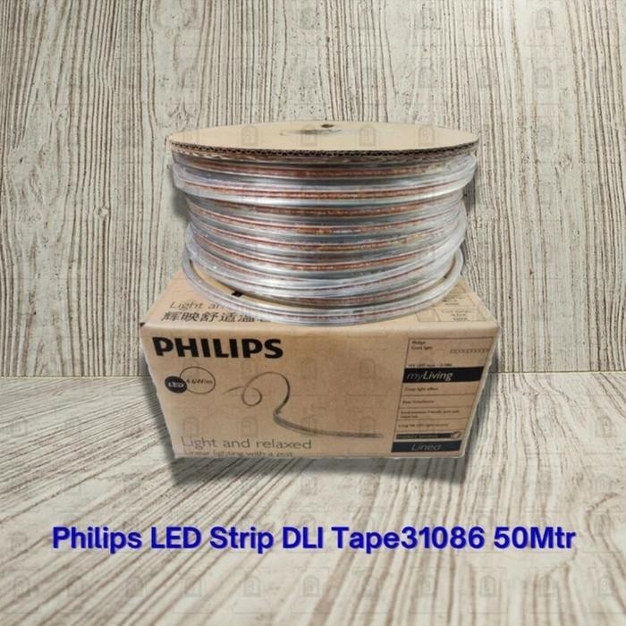 Jual Lampu Philips LEDSTRIP DLI Tape 31086 @50M/Rol 4.6Watt Warmwhite ...