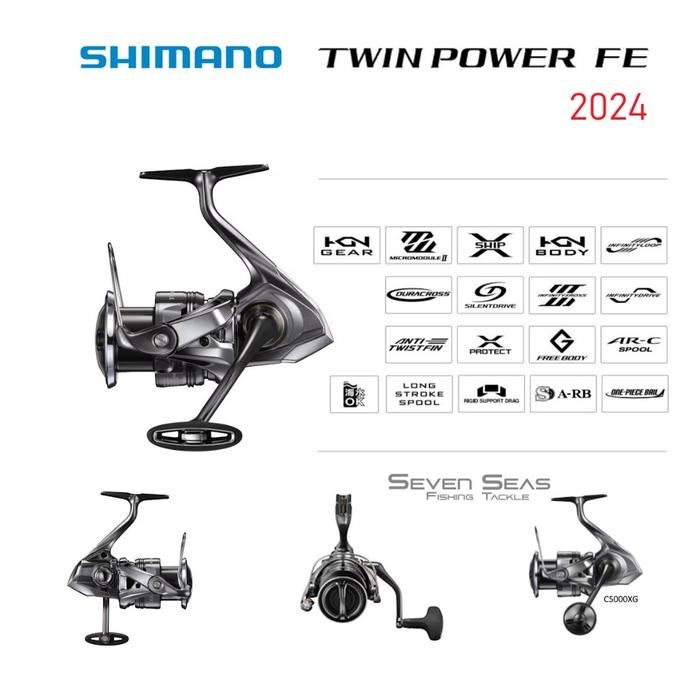Jual Shimano Twin Power FE 2024 Spinning Reel Pancing | Shopee Indonesia
