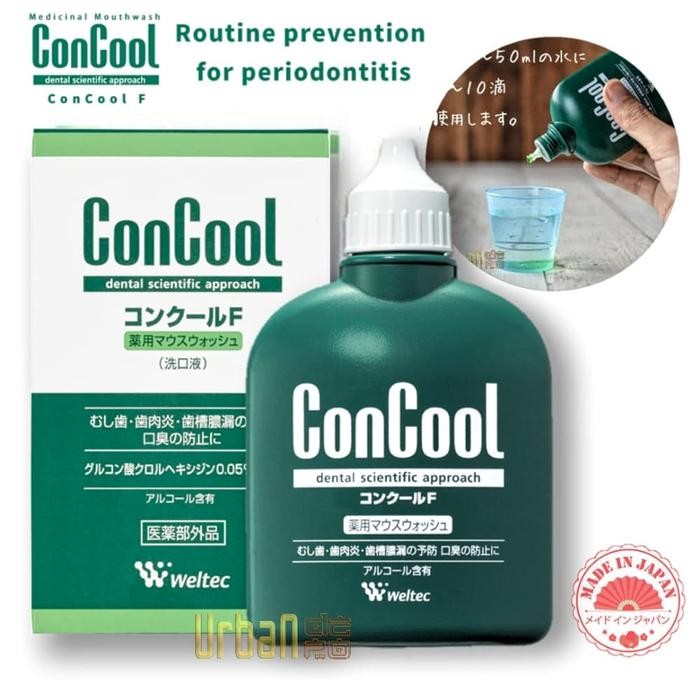 Jual WELTEC ConCool F 100ml Mouthwash - Original Made in Japan | Shopee Indonesia